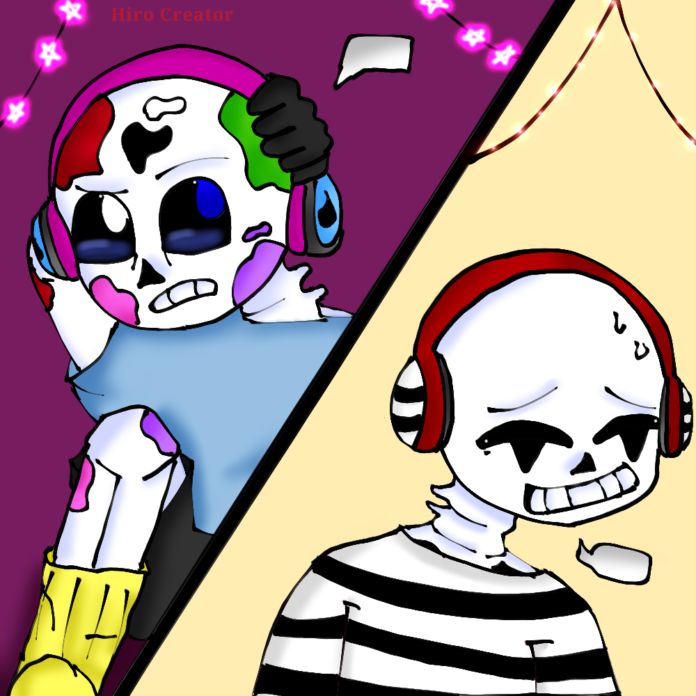 Painter telling gossip to Mime xd - ibisPaint
