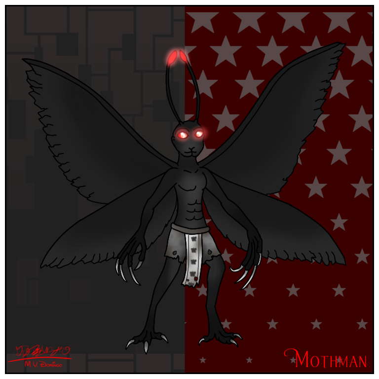 Mothman card - ibisPaint