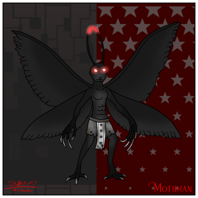 Mothman card - ibisPaint