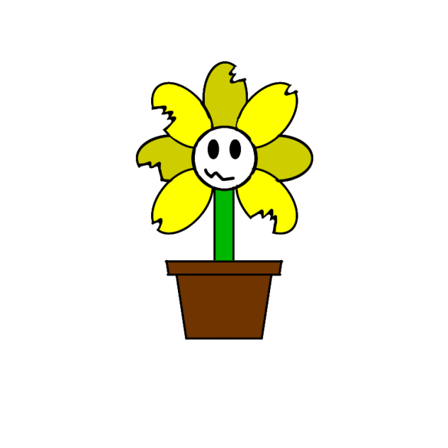 Fallen!Flowey - ibisPaint