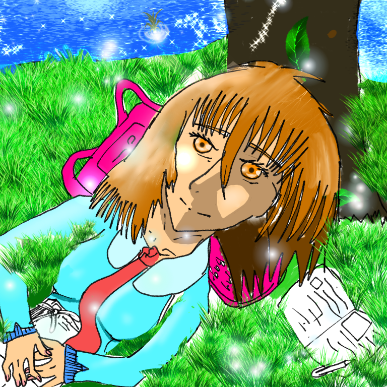 lyin' under the tree - ibisPaint