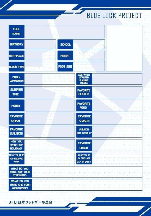 Blue Lock template 4 ur ocs - ibisPaint