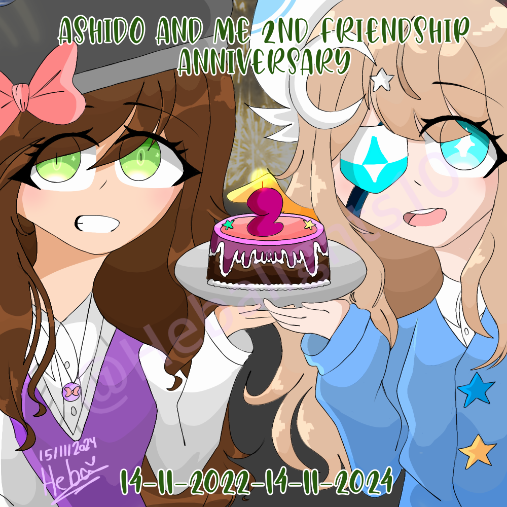 our 2 years friendship anniversary - ibisPaint