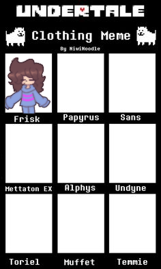 Undertale Clothing Collab - ibisPaint