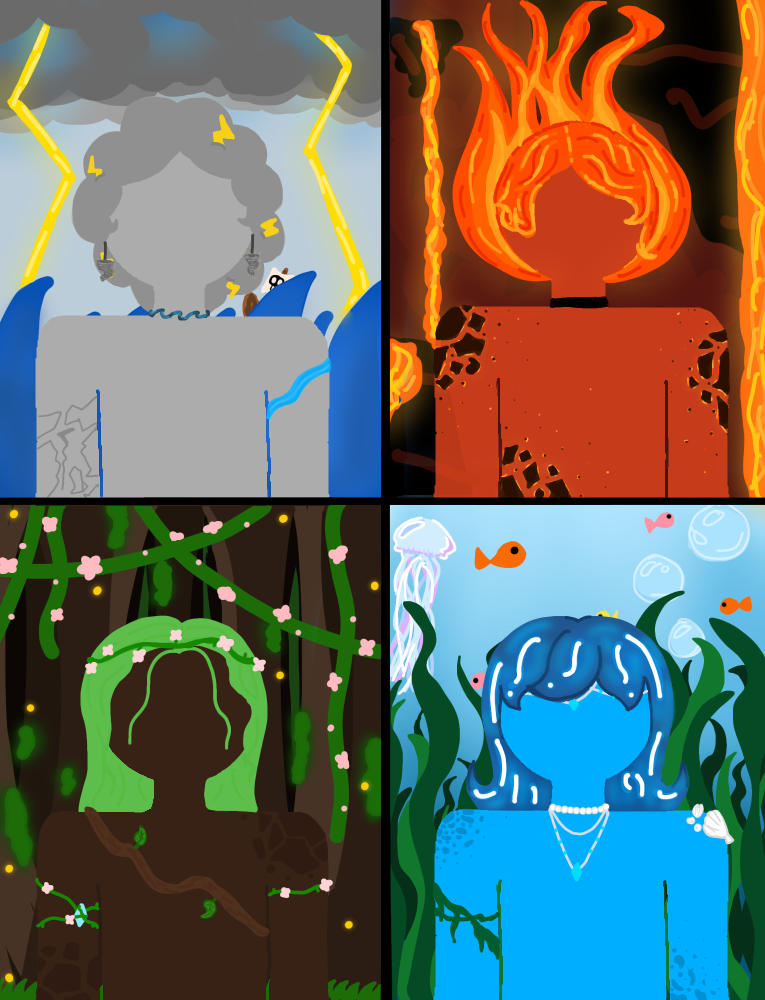 Elementals - 🌪️🔥🪷🌊 - ibisPaint