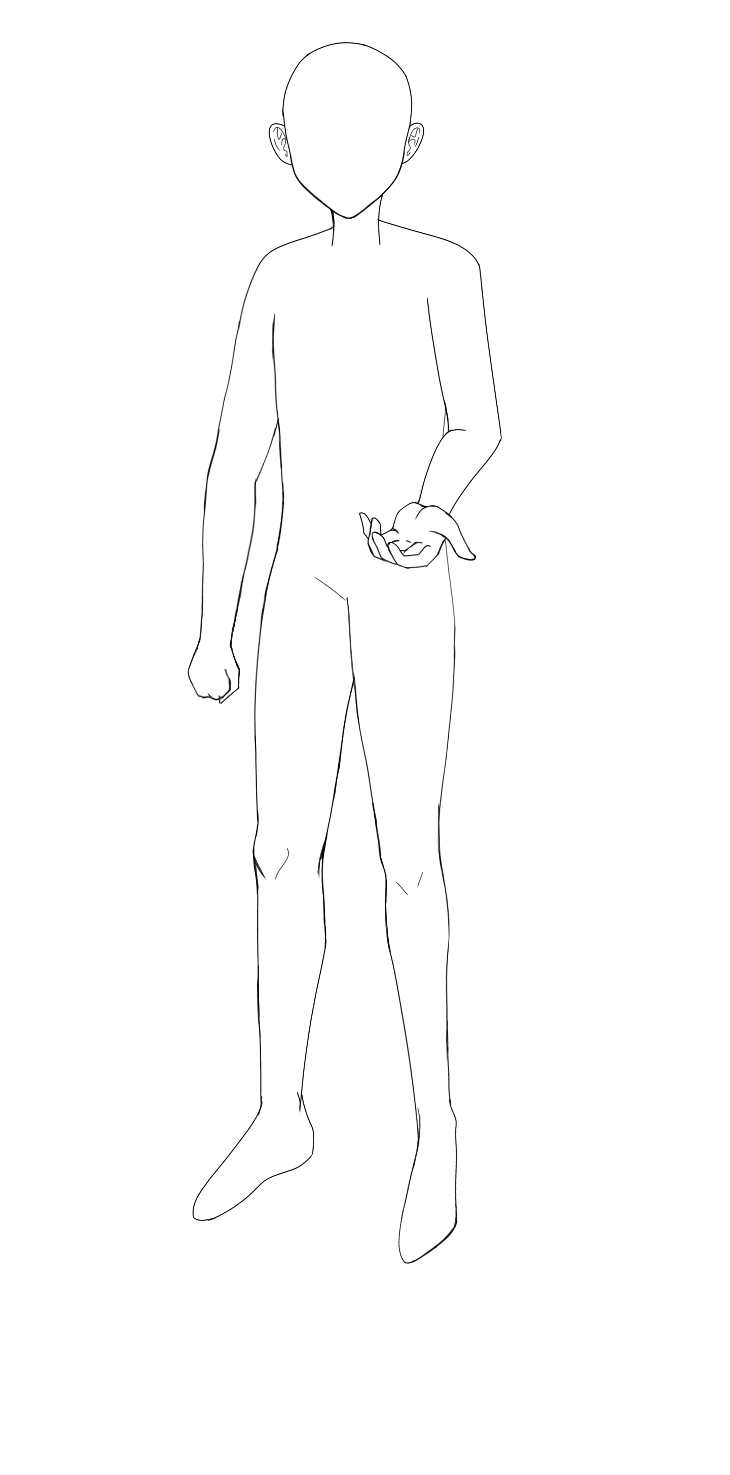 Standing position (teenager) - ibisPaint