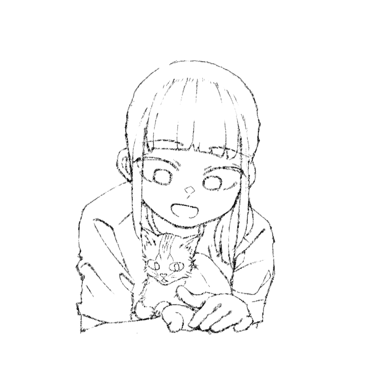 'Little Sister' Coloring Collab - ibisPaint