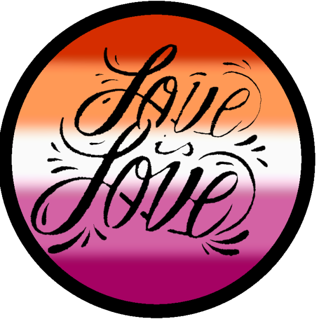 Lesbian Love is Love Badge Speedpaint - ibisPaint