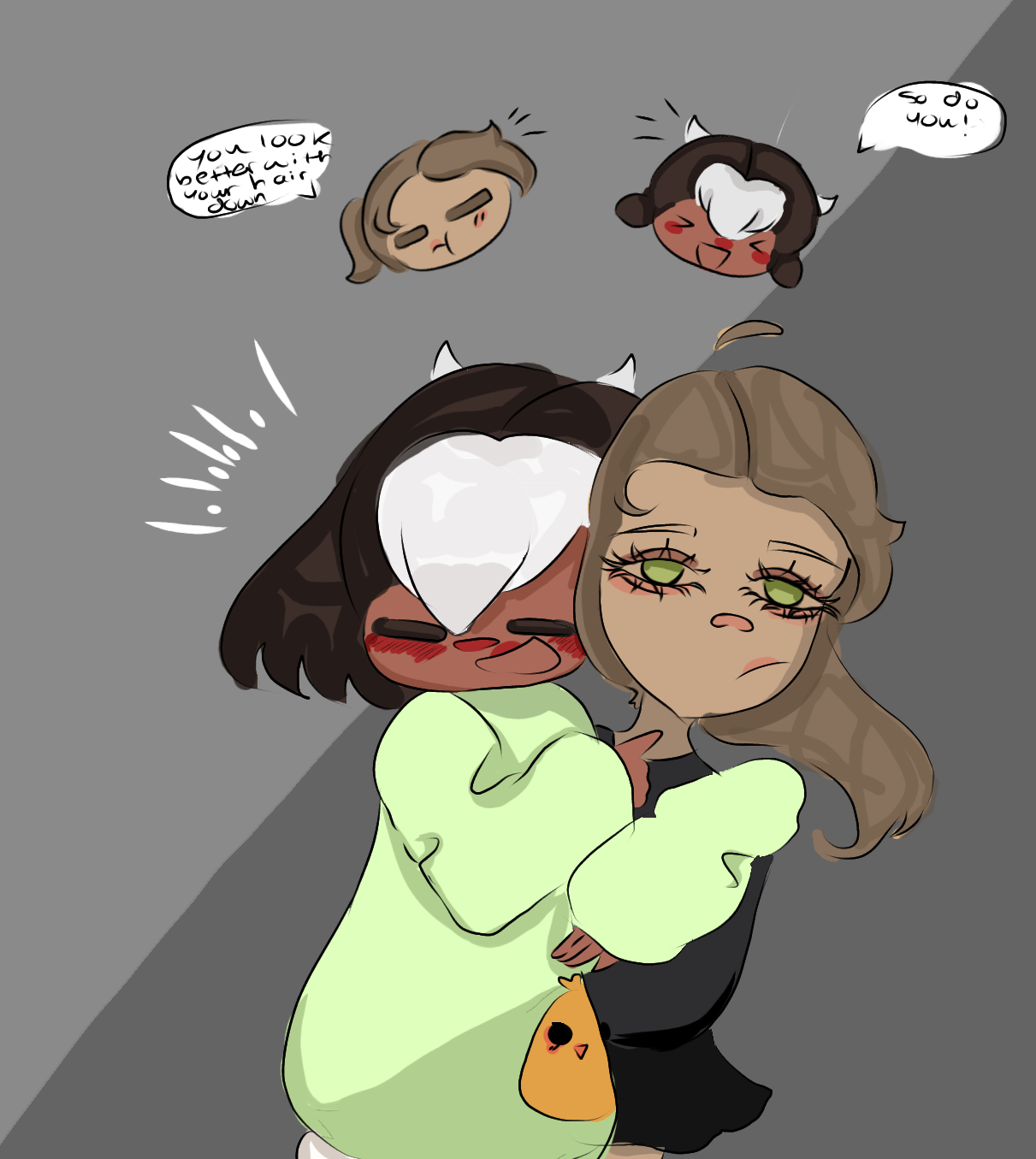 Lola hug Sina =) - ibisPaint