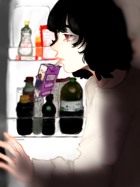 Late at night🧃 - ibisPaint