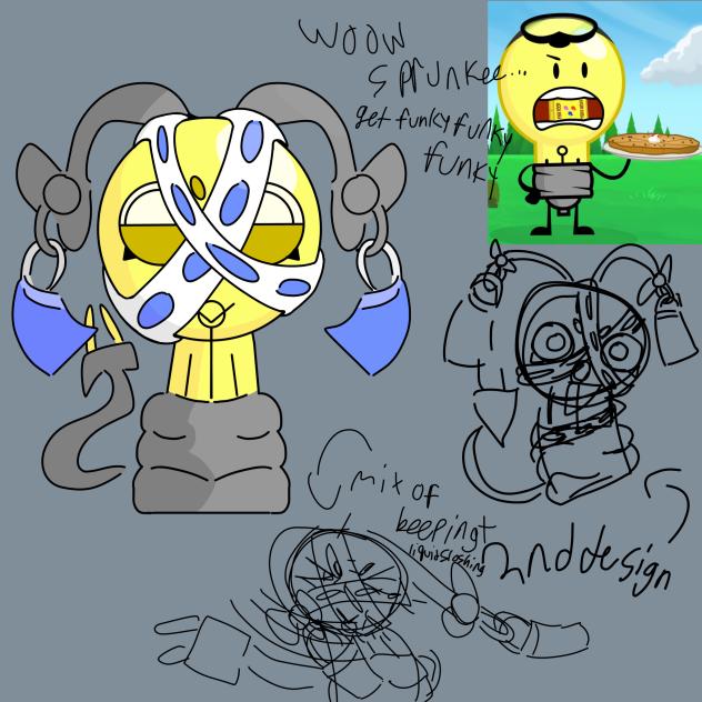 lightbulb sprunki - ibisPaint