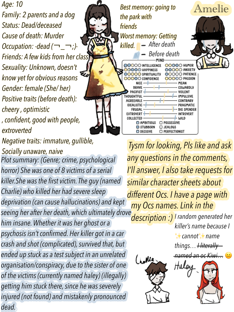 Amelie (Oc info sheet) - ibisPaint