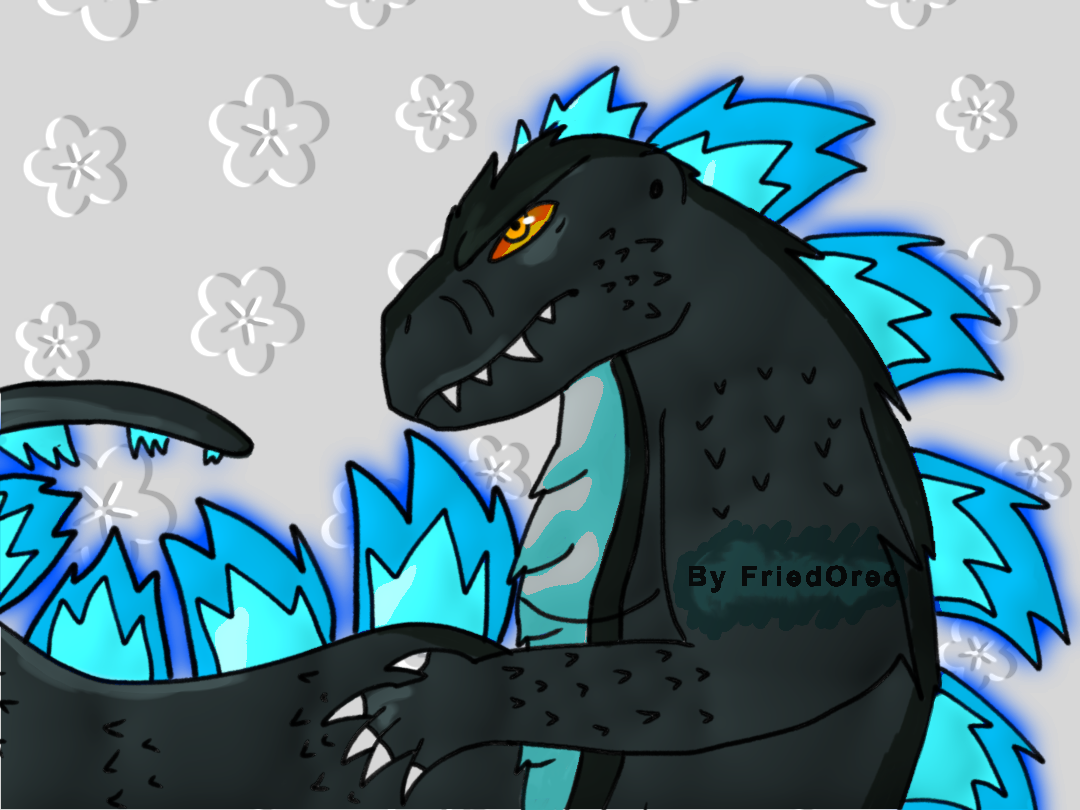 Godzilla (Blue Verison) - ibisPaint