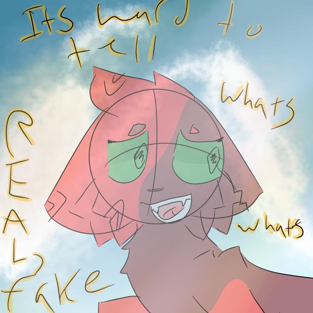 it’s hard to tell whats real whats fake - ibisPaint