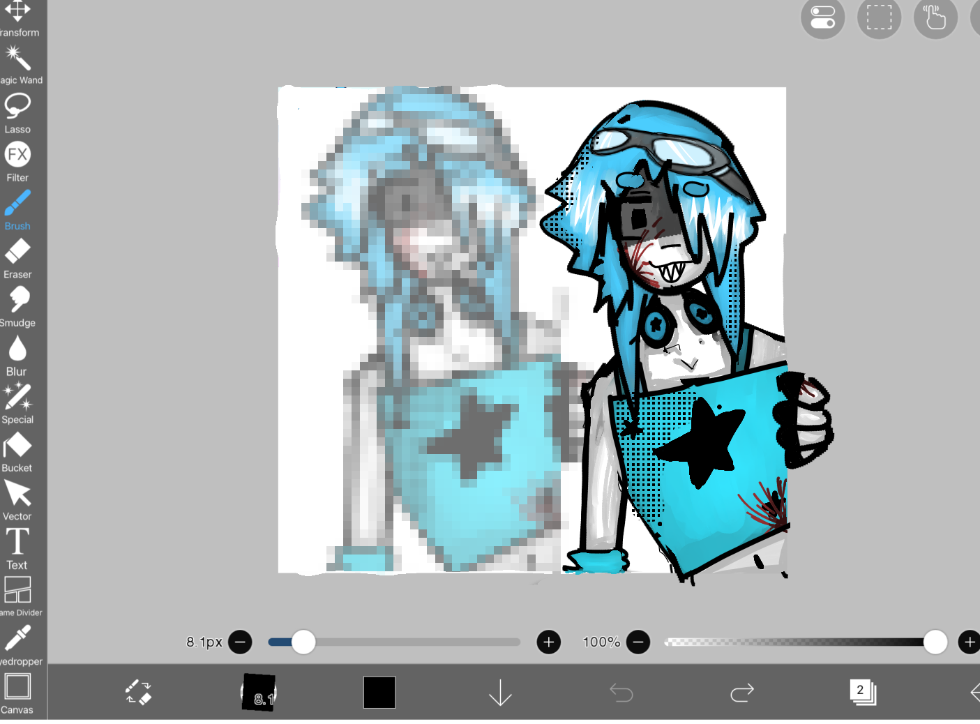 GUYS MY NEW OC I MADE IS COMING FORUS RU - ibisPaint