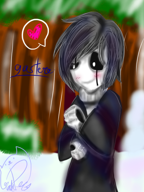 undertale - gaster human - ibisPaint