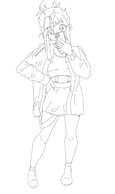 Fit check Coloring sheet - ibisPaint