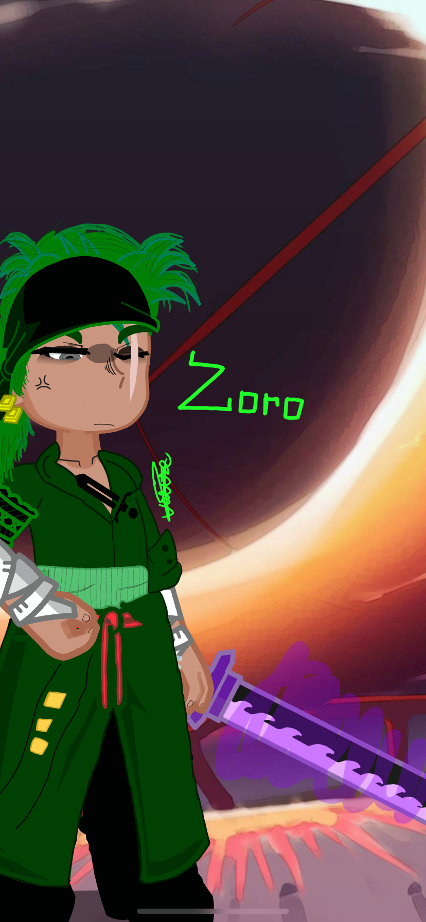 Roronoa Zoro Gacha edit - ibisPaint