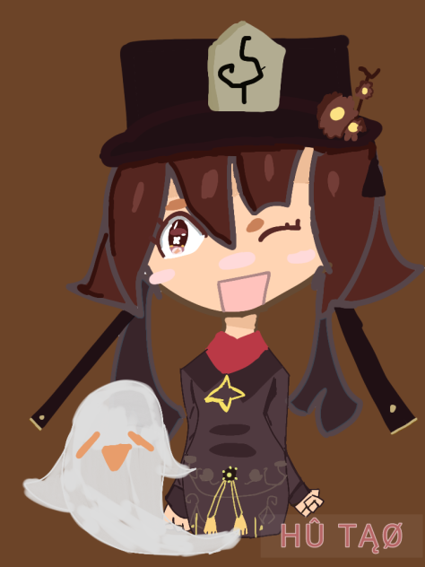 hu tao drawing genshin impact and - ibisPaint