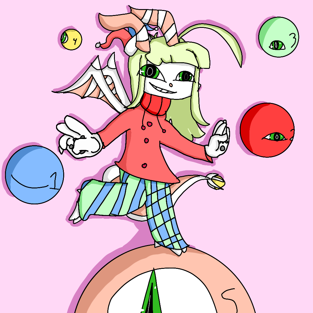 Girl Dragon Jester - ibisPaint