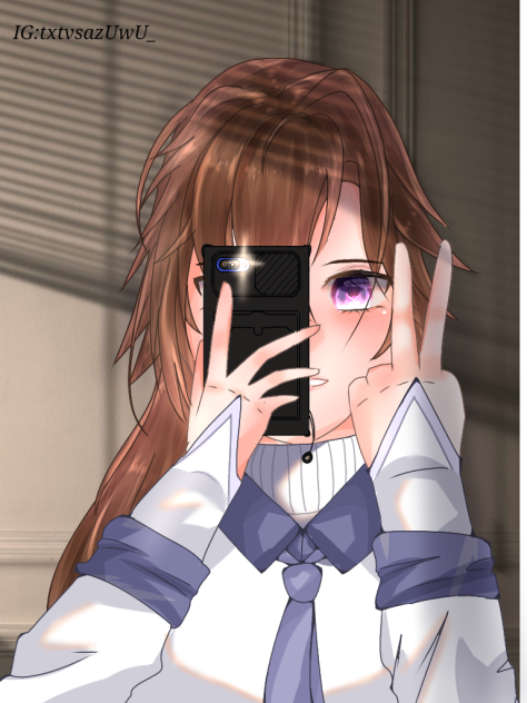 mirror selfie ,'v - ibisPaint