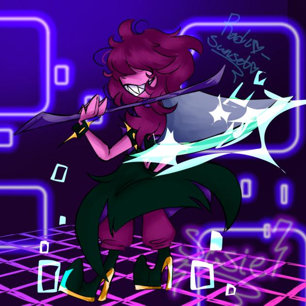 Susie Drawing (Character from Deltarune) - ibisPaint