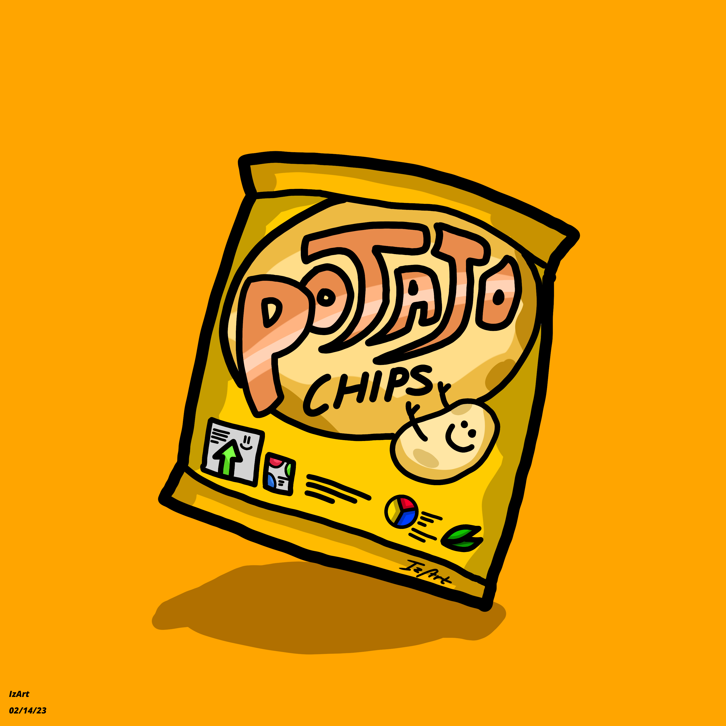 Potato chips - ibisPaint