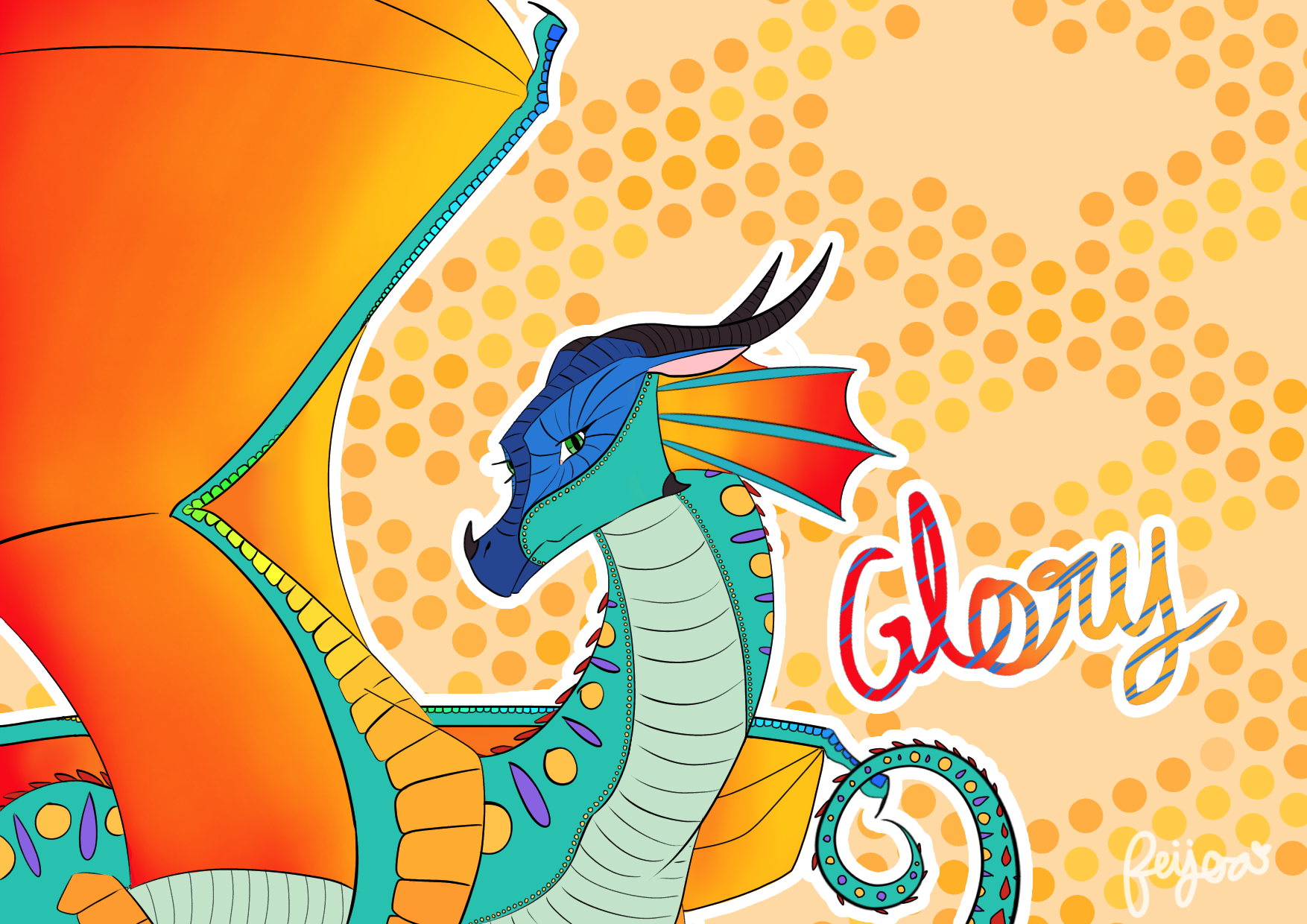 Redrawing “Glory the RainWing” FINISHED! - ibisPaint