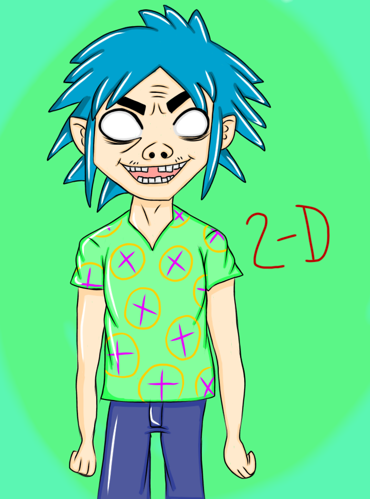 2-D Gorillaz vocalist 🎸🎸🎸 - ibisPaint