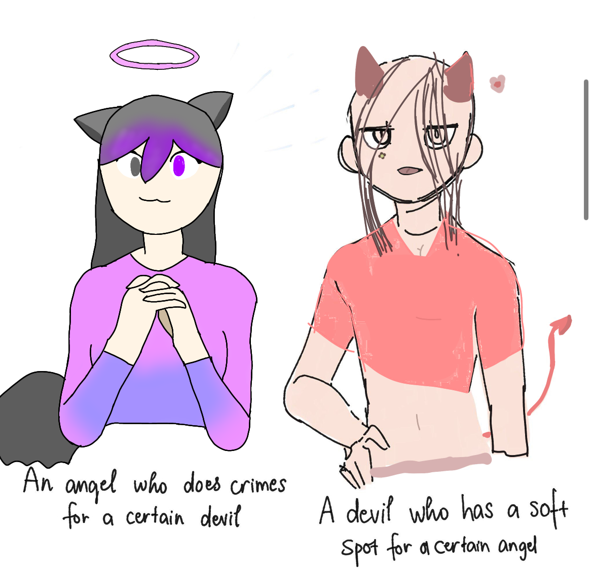 Angel and devil collab complete - ibisPaint