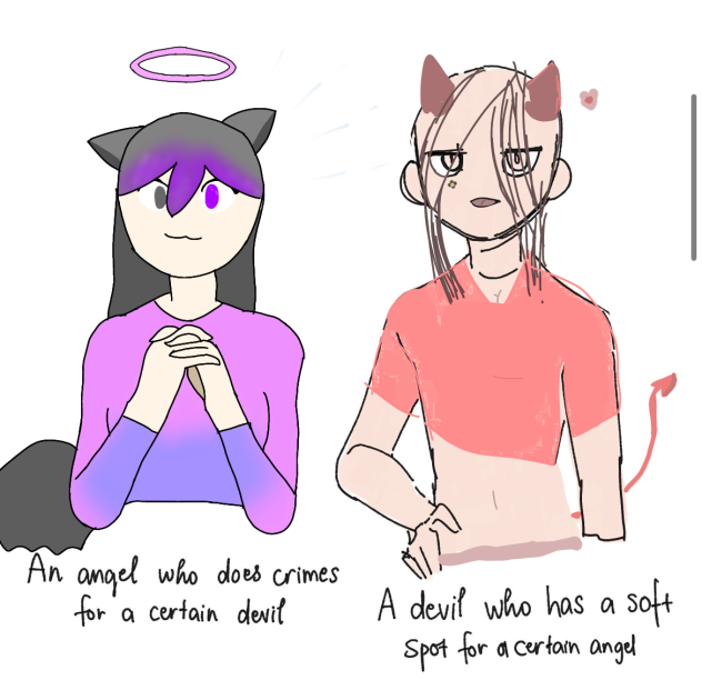 Angel and devil collab complete - ibisPaint