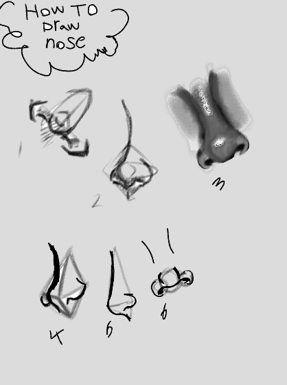 how to draw nose - ibisPaint