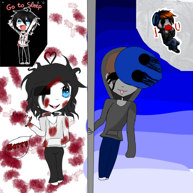 kid Jeff and Eyeless Jack - ibisPaint