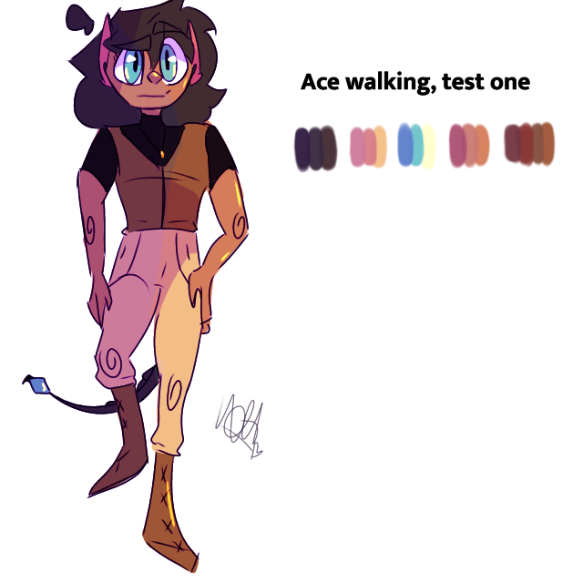 Ace walking wip finished - ibisPaint