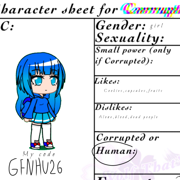 Character form for corruption - ibisPaint