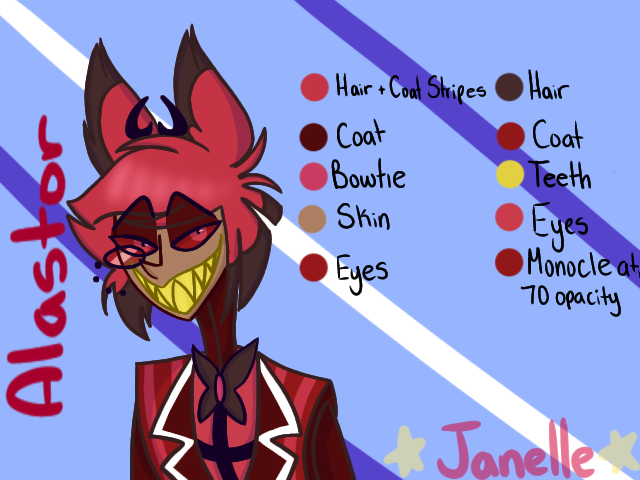 Alastor Ref Sheet - ibisPaint