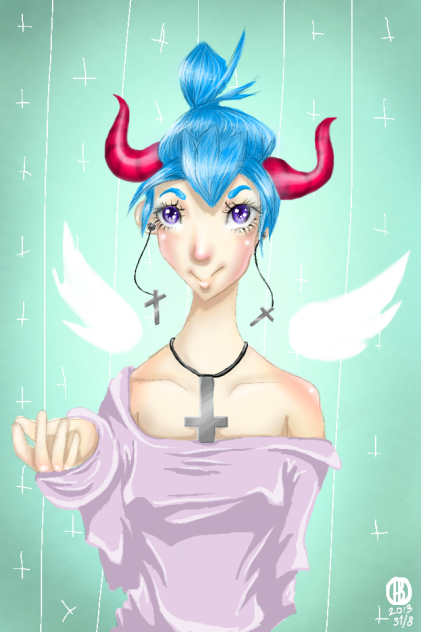 demon Angel girl - ibisPaint