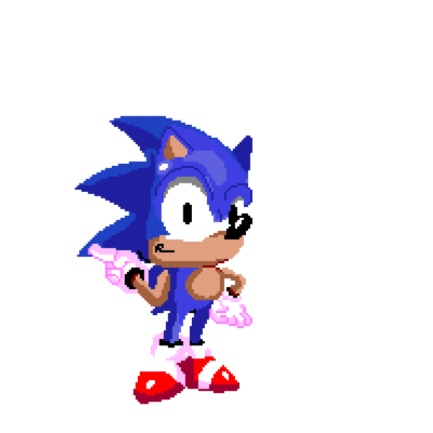 Sonic Pixel art - ibisPaint