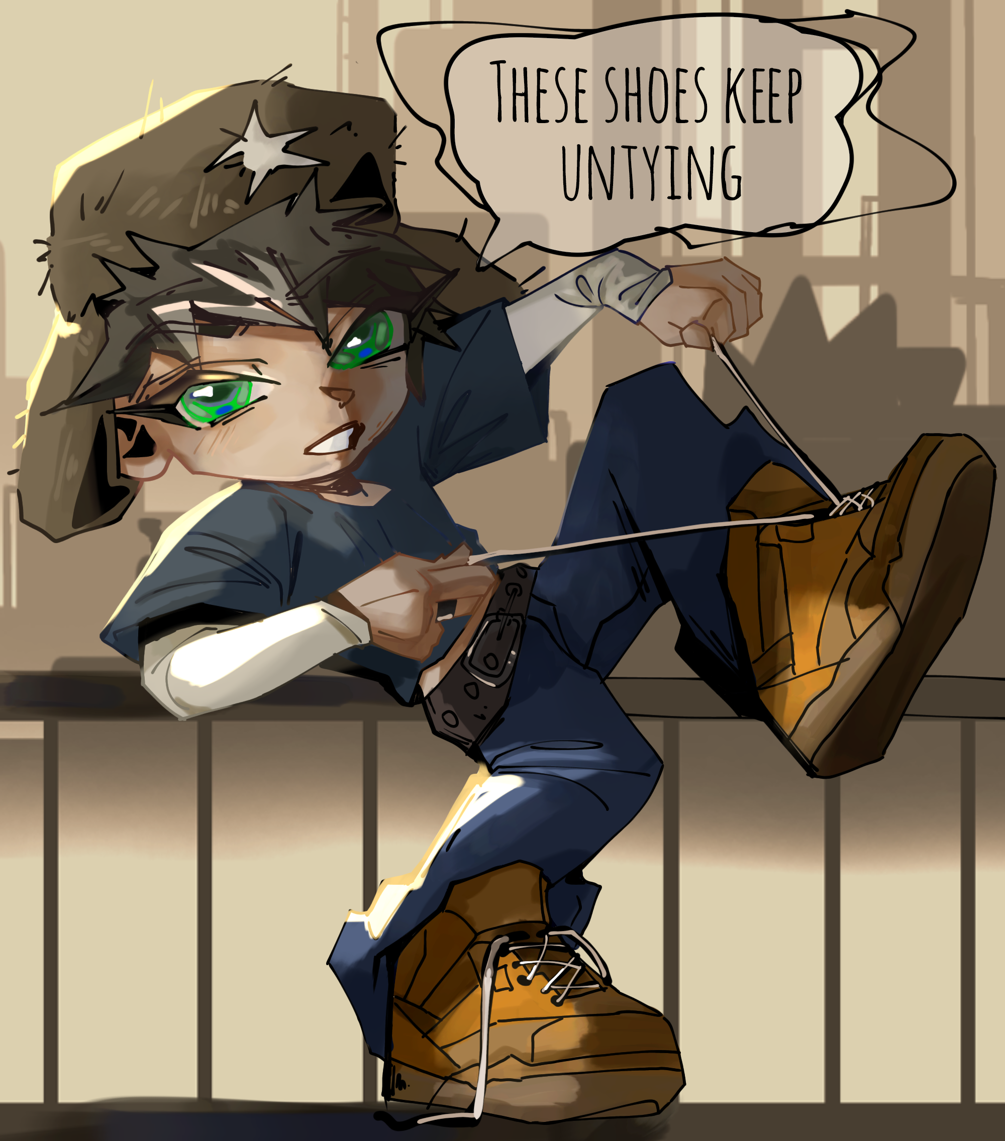 Messy shoe laces - ibisPaint