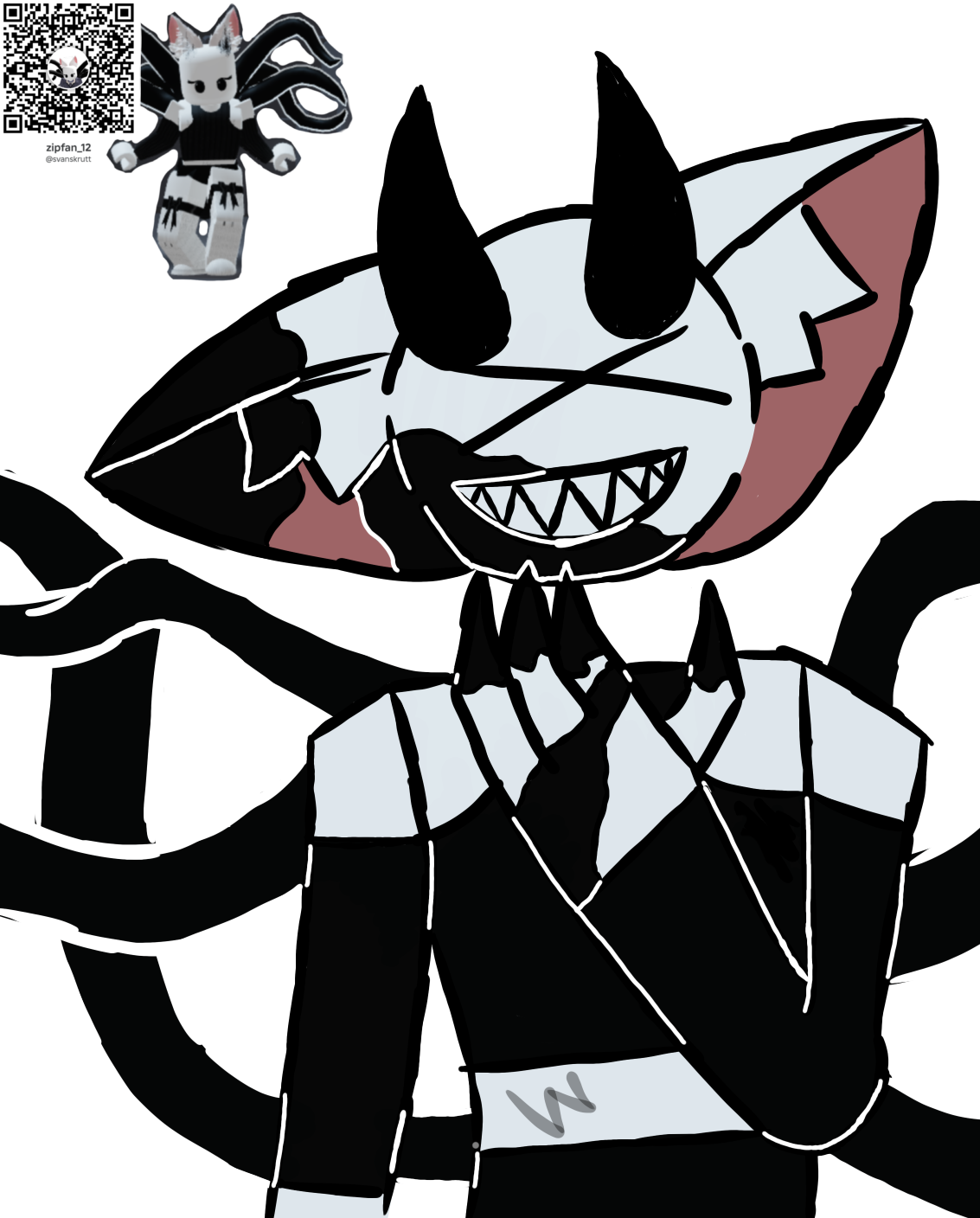 my roblox avatar in my fpe styel - ibisPaint