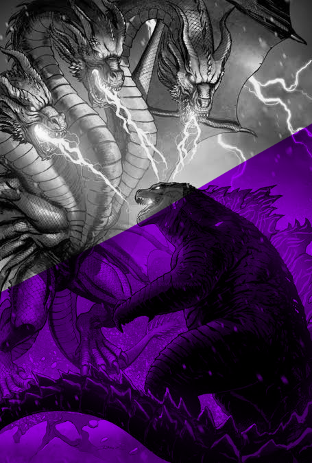 Wither Ghidorah vs Enderjira - ibisPaint