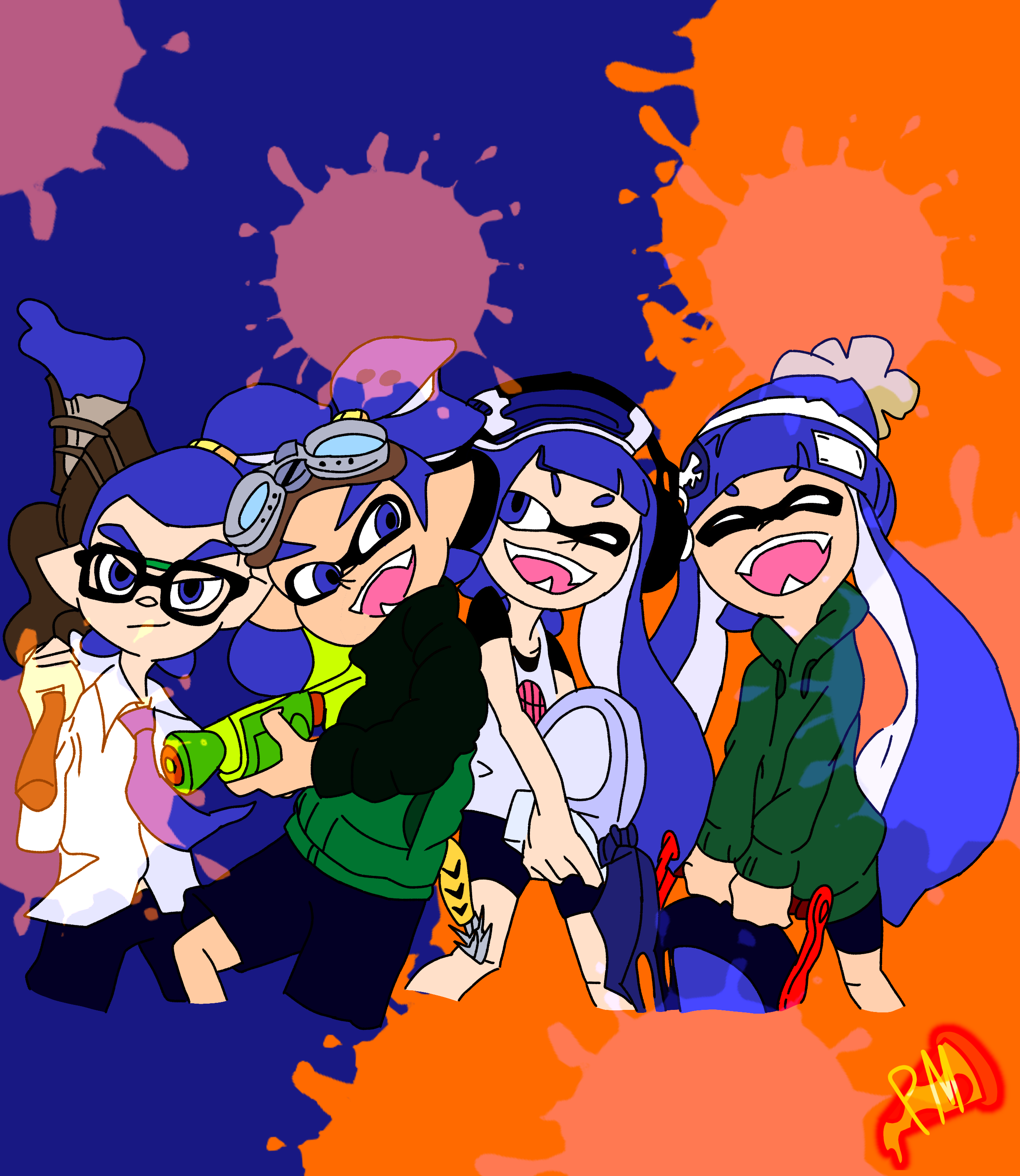 Team Blue Colored!! - ibisPaint