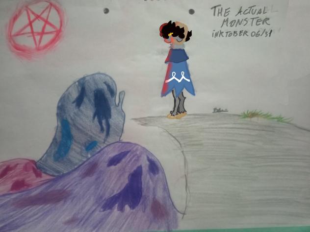 inktober 6- The actual monster - ibisPaint