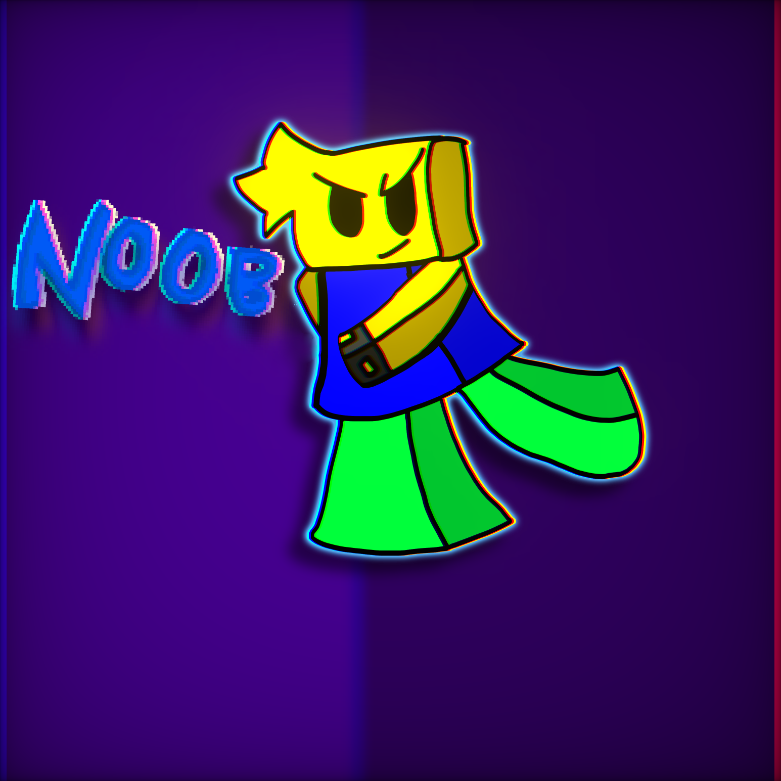 Noob Roblox - ibisPaint