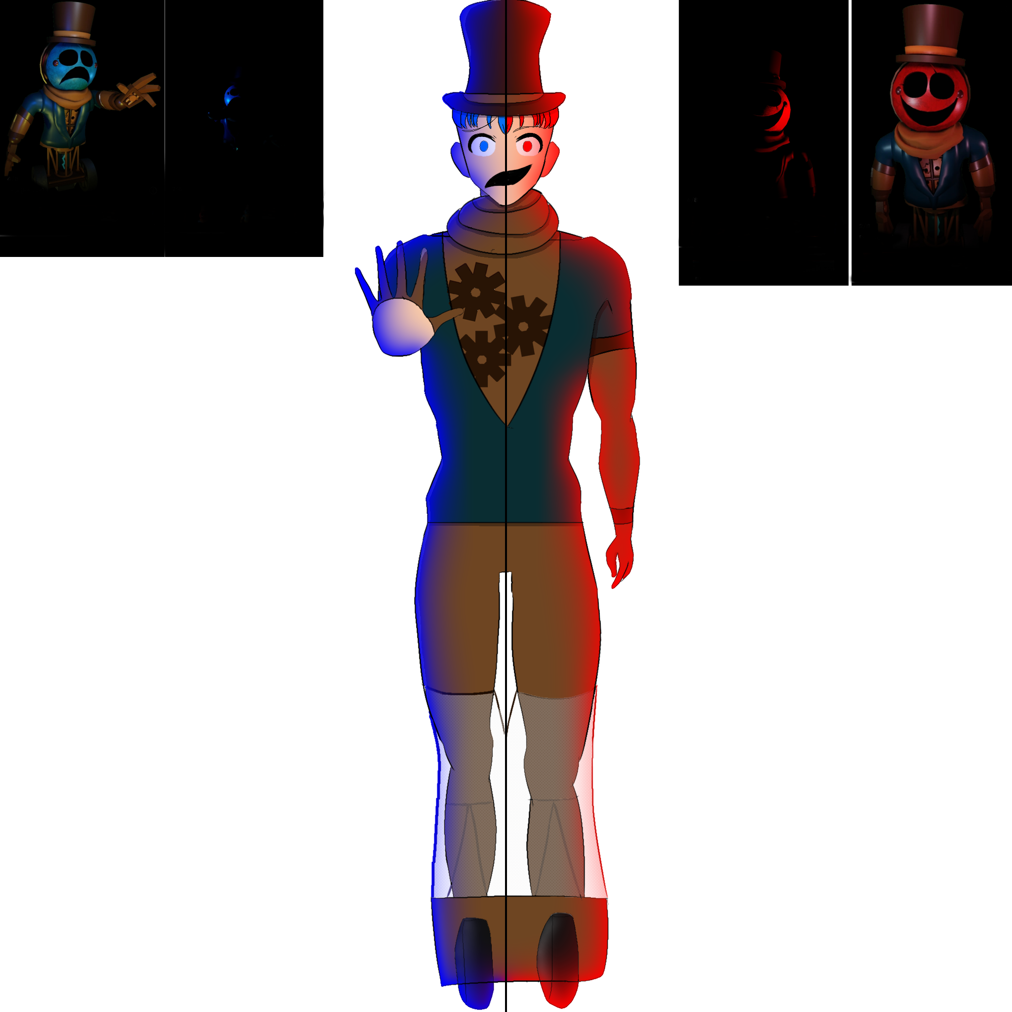 duocara(piggy) as a (kind of) human! - ibisPaint