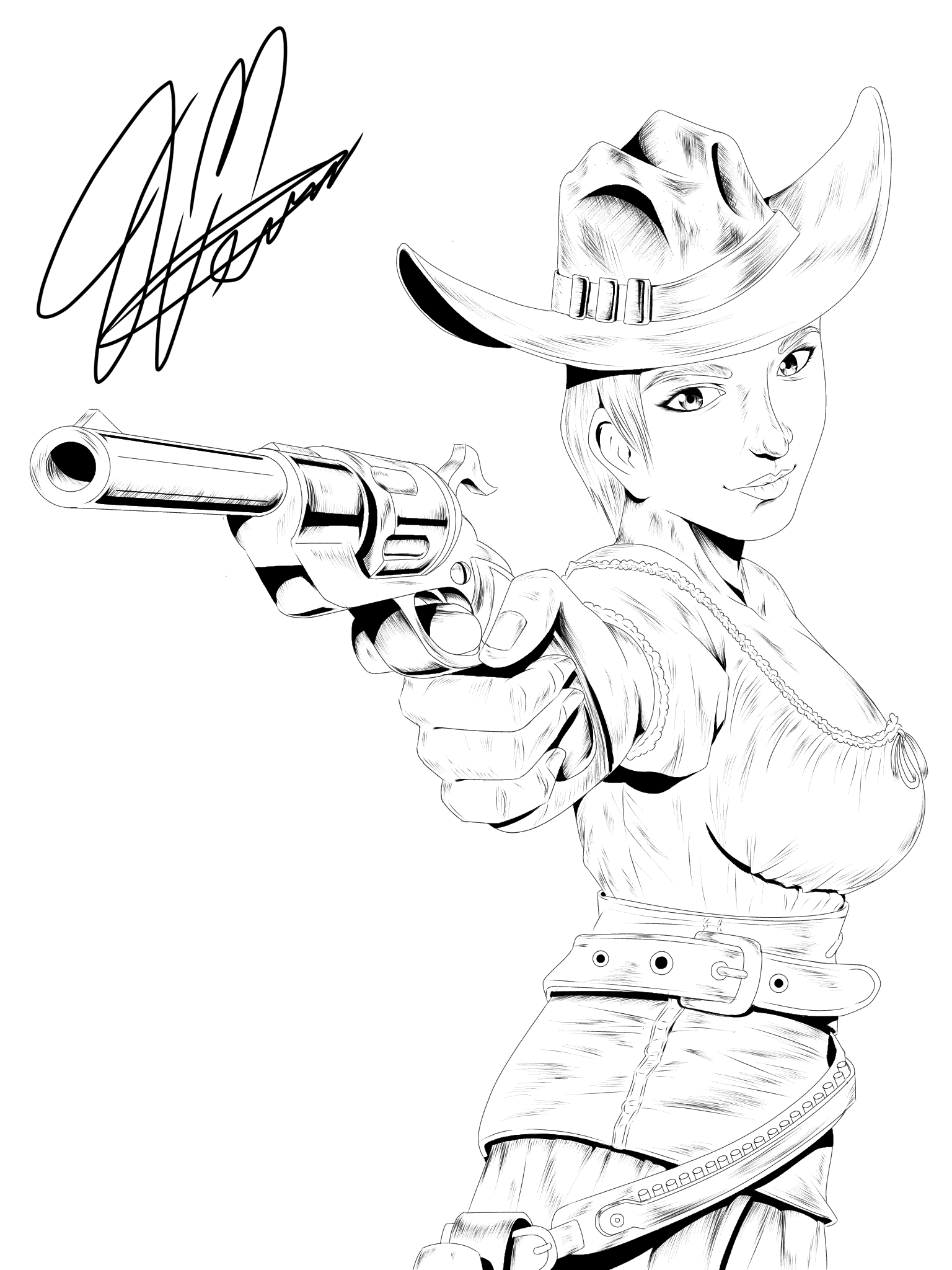 Western gunner female - ibisPaint