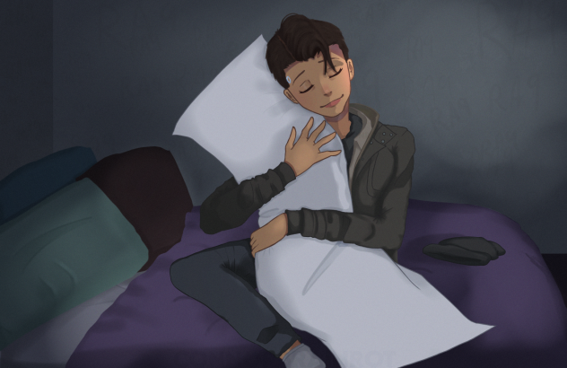 Connor sleeping (DBH) - ibisPaint