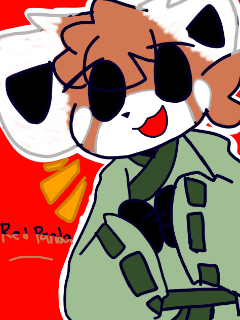 red panda 🙂 - ibisPaint