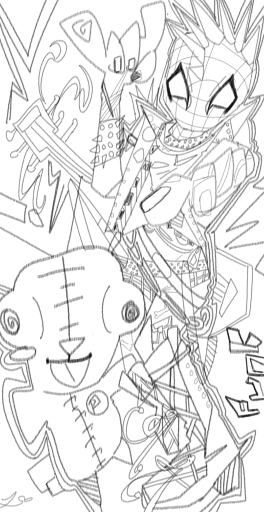 SPIDER PUNK & ZIM - ibisPaint