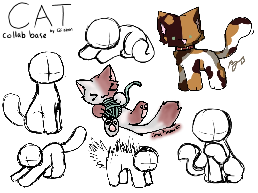 Cat collab with Qi zhen!!! - ibisPaint